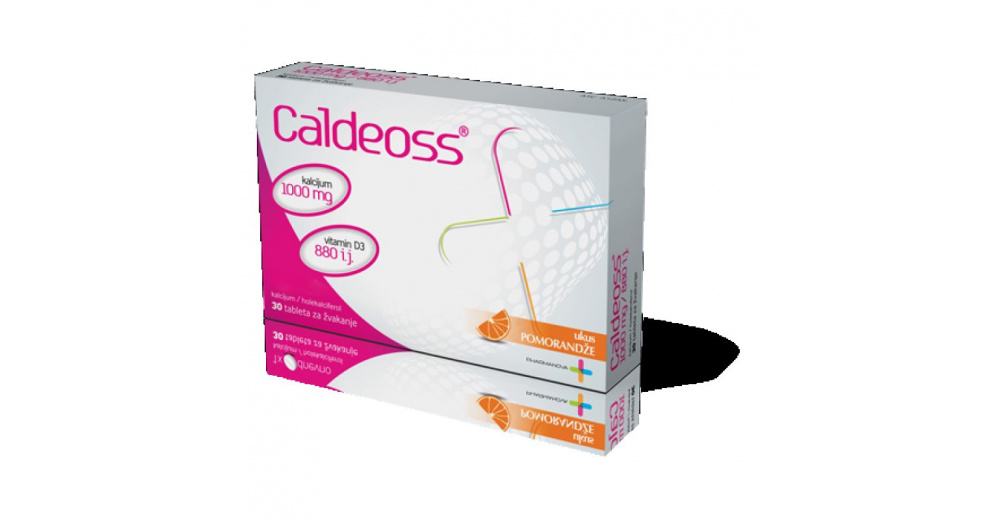 Caldeoss таблети за џвакање,30 таблети за џвакање со вкус на портокал ...