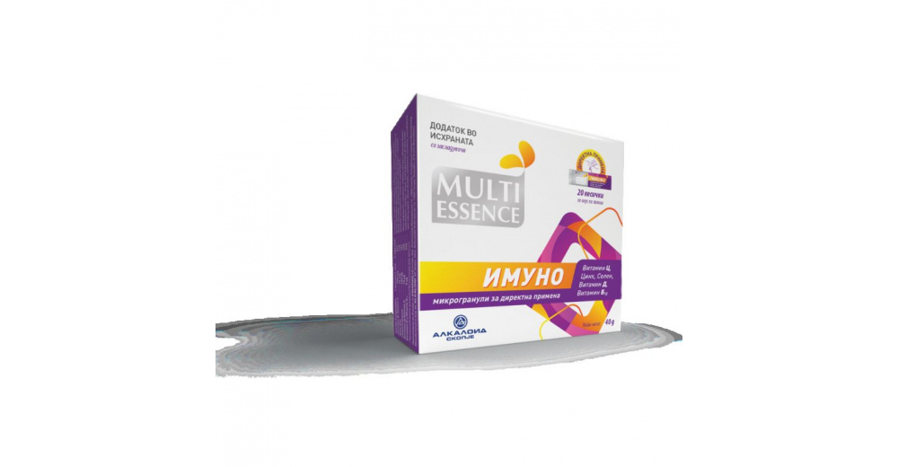 MULTI ESSENCE IMMUNO ќесички за возрасни, 20 ќесички :: ПЗУ Аптека Виа Фарм