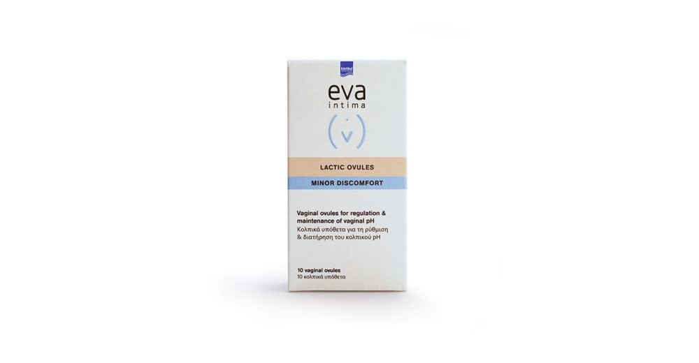 EVA INTIMA LACTIC OVULES вагитории, 10 вагитории :: ПЗУ Аптека Виа Фарм