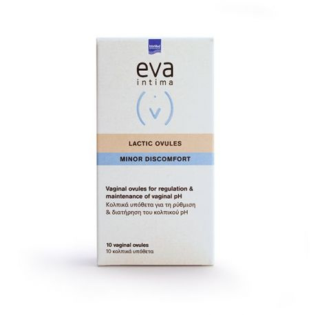 EVA INTIMA LACTIC OVULES вагитории, 10 вагитории :: ПЗУ Аптека Виа Фарм