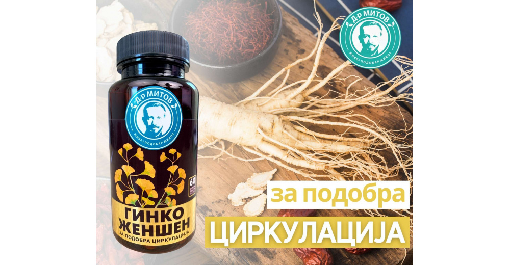 Д-р Митов ГИНКО ЖЕНШЕН капсули, 60 капсули :: ПЗУ Аптека Виа Фарм