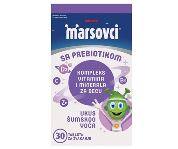 MARSOVCI со пребиотик таблети за џвакање, 30 таблети 1+1 ГРАТИС :: ПЗУ ...