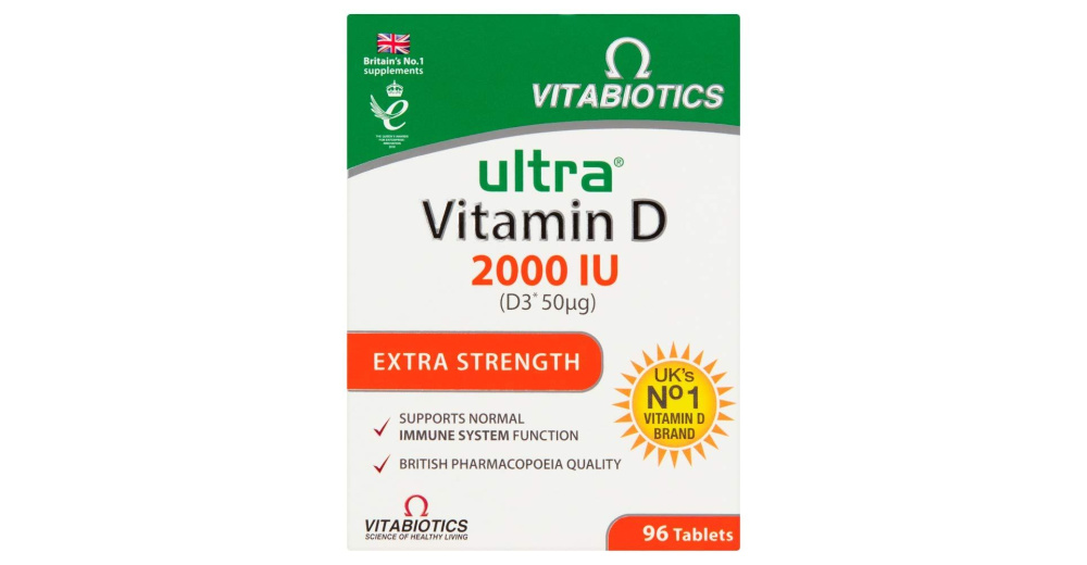 Ultra Vitamin D 2000IU таблети, 96 таблети 1+1 ГРАТИС :: ПЗУ Аптека Виа ...
