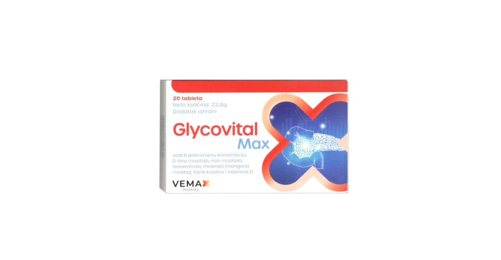 Glycovital Max таблети, 20 таблети :: ПЗУ Аптека Виа Фарм