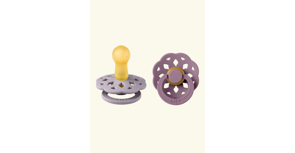 BIBS BOHEME PACIFIER Fossil Grey/Mauve Латех цуцла лажливка 1 (0-6 ...