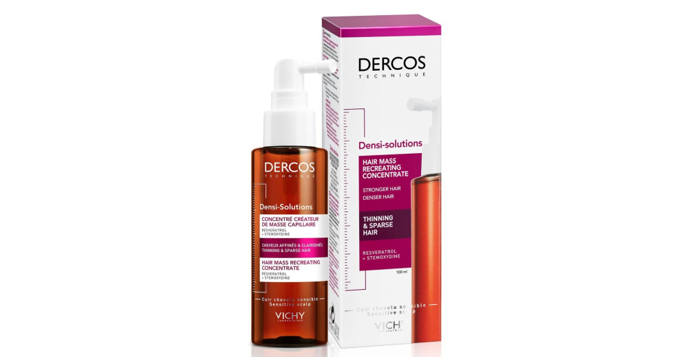 VICHY DERCOS Densi-solutions Концентрирана нега зa тенка и ретка коса ...