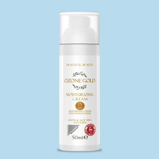 OZONE GOLD MOISTURIZING CREAM SPF15 Крем против стареење со озон и алое ...